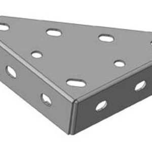 Gousset d’angle en ACIER Epoxy gris