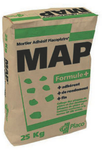 Mortier colle MAP Formule+ 25 kg