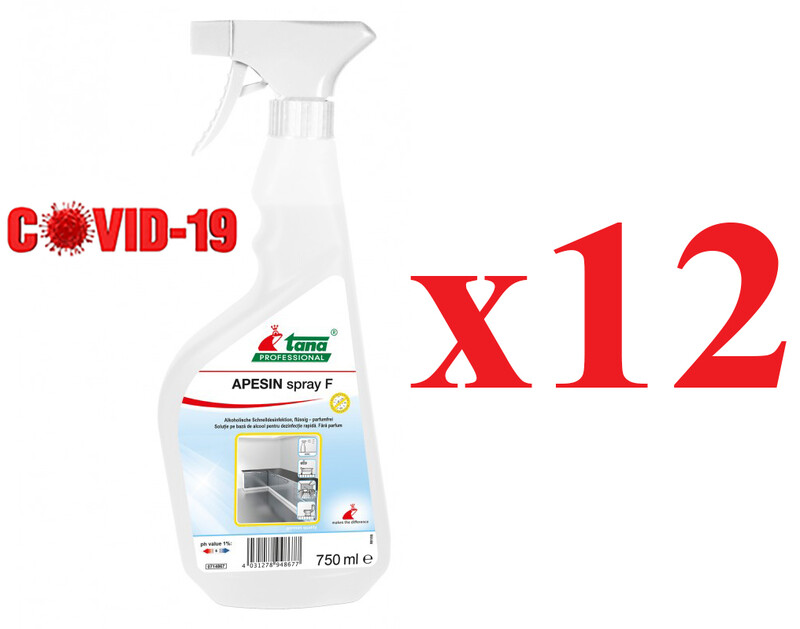 Carton de 12 sprays désinfectant en 750 ml